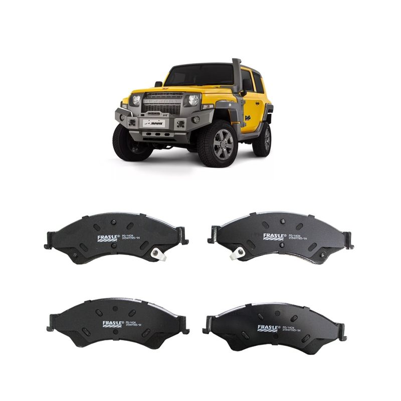 Jogo De Pastilha De Freio Dianteiro Pd1434 Para Troller Bold 3.2 Turbo ...